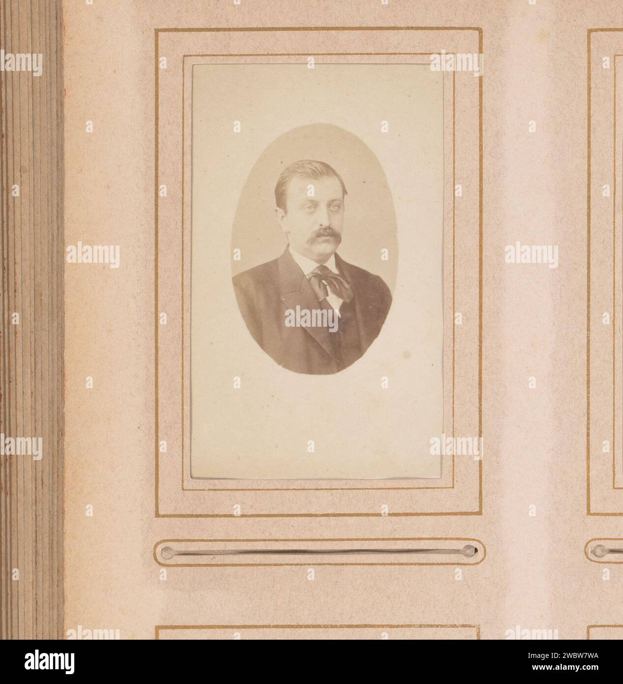 Portrait of a man with mustache, Roelof Loots, 1860 - 1890 Photograph ...