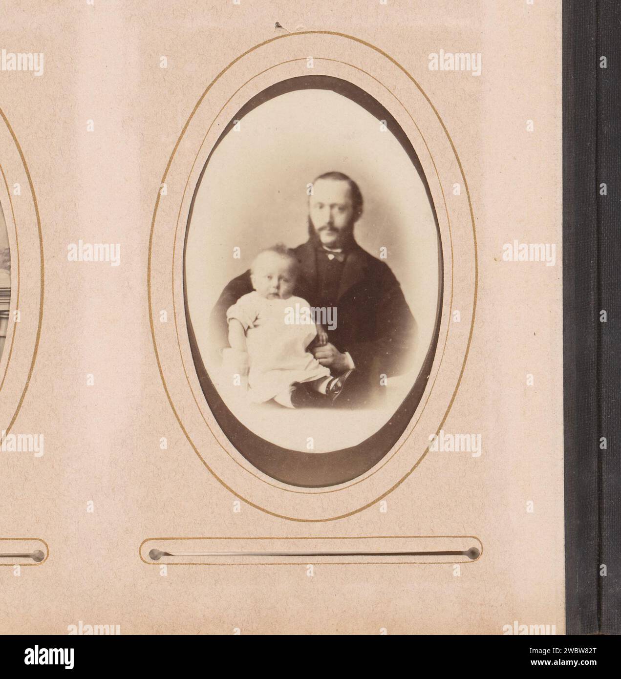 Portrait of a father with child, Roelof Loots, 1860 - 1890 Photograph ...