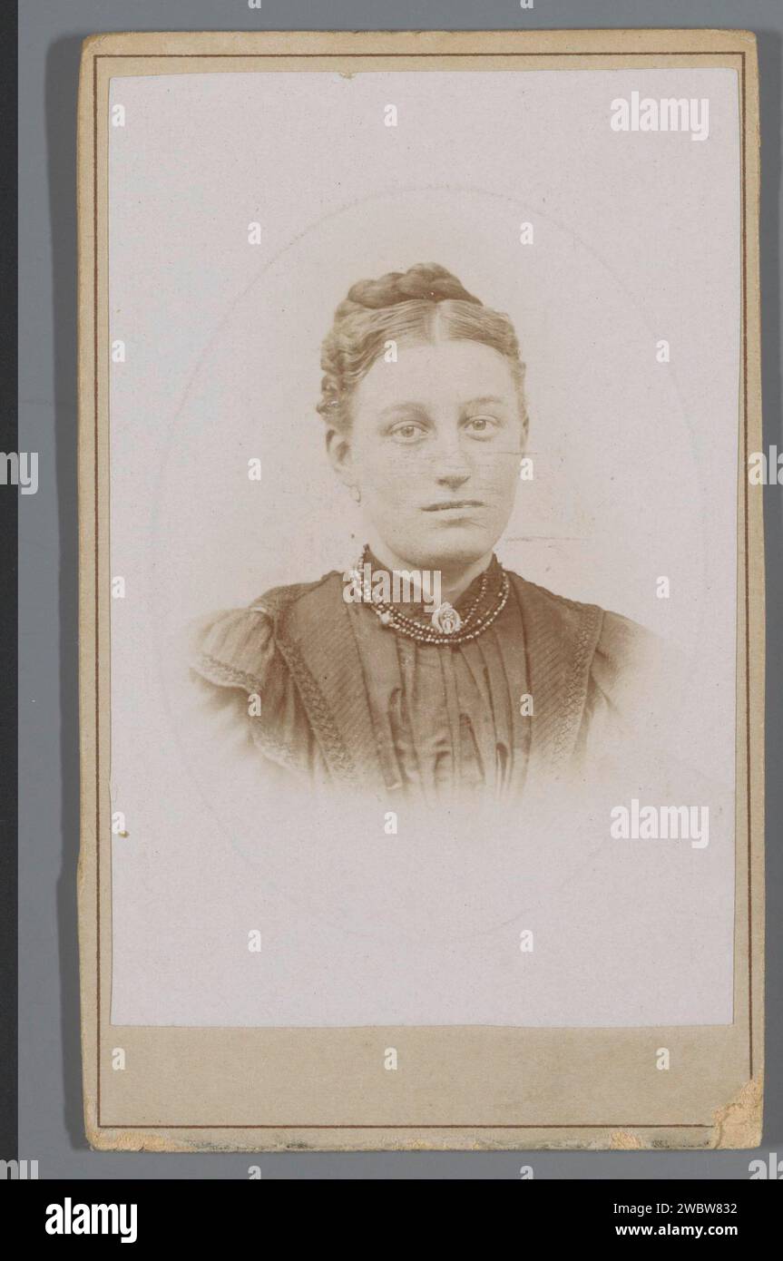 Portrait of Neeltje Buurs, Anonymous, 1880 - 1920 Photograph. visit card Netherlands ...