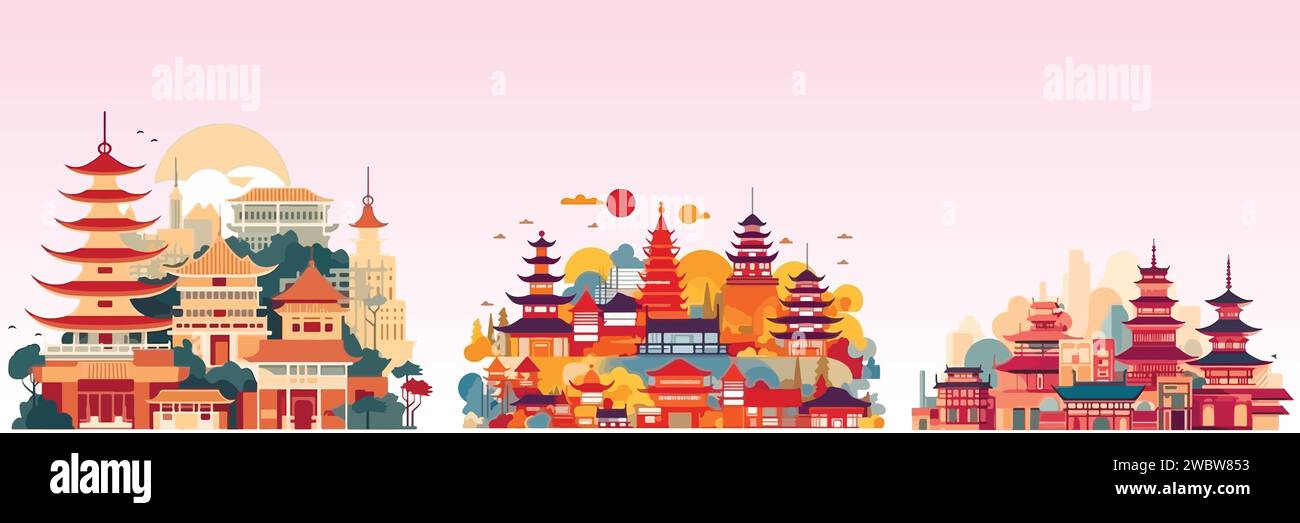 Asian capital city Stock Vector Images - Alamy