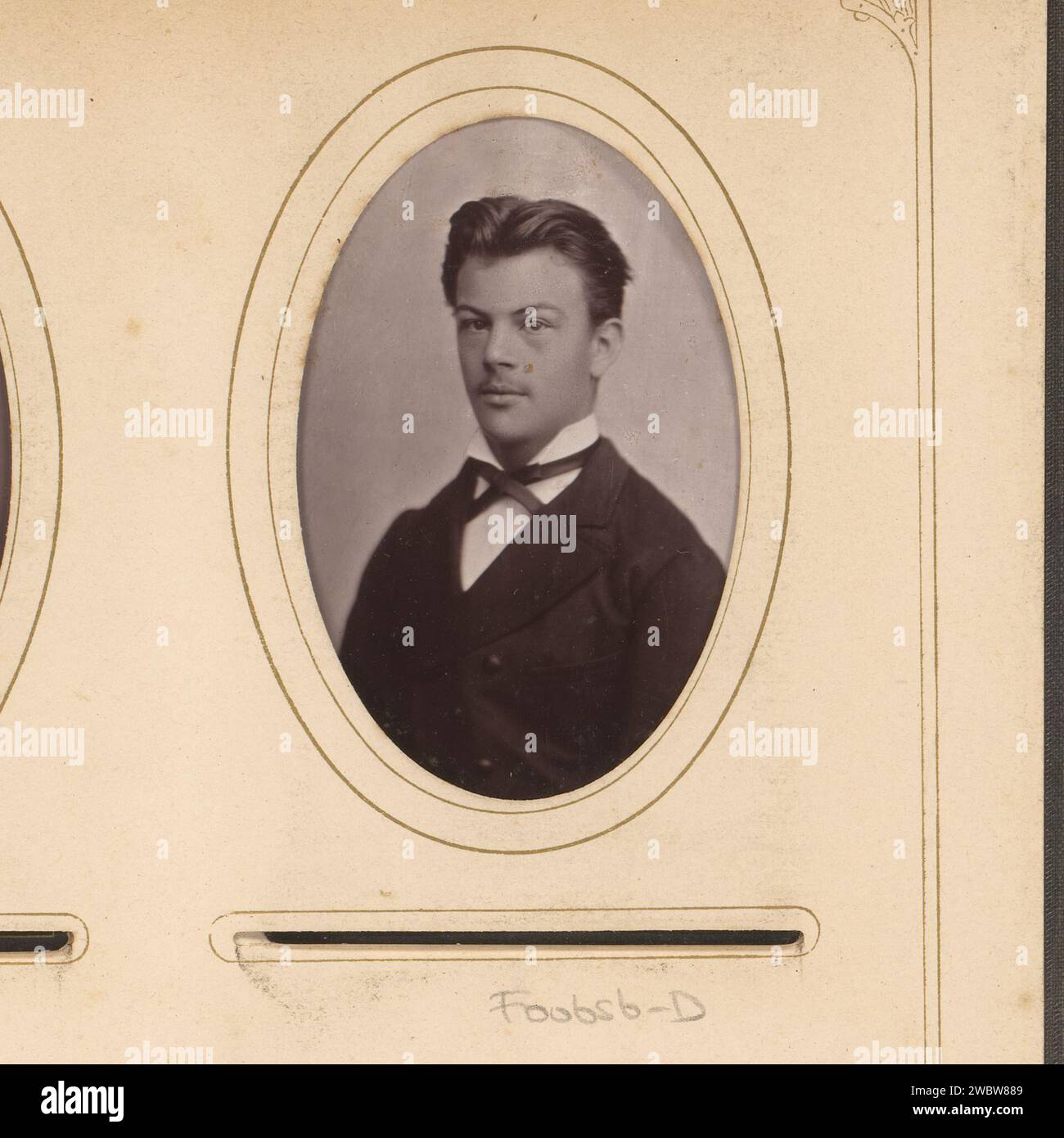 Portrait of a Man, Edmond Sacré, 1890 - 1920 Photograph. visit card ...