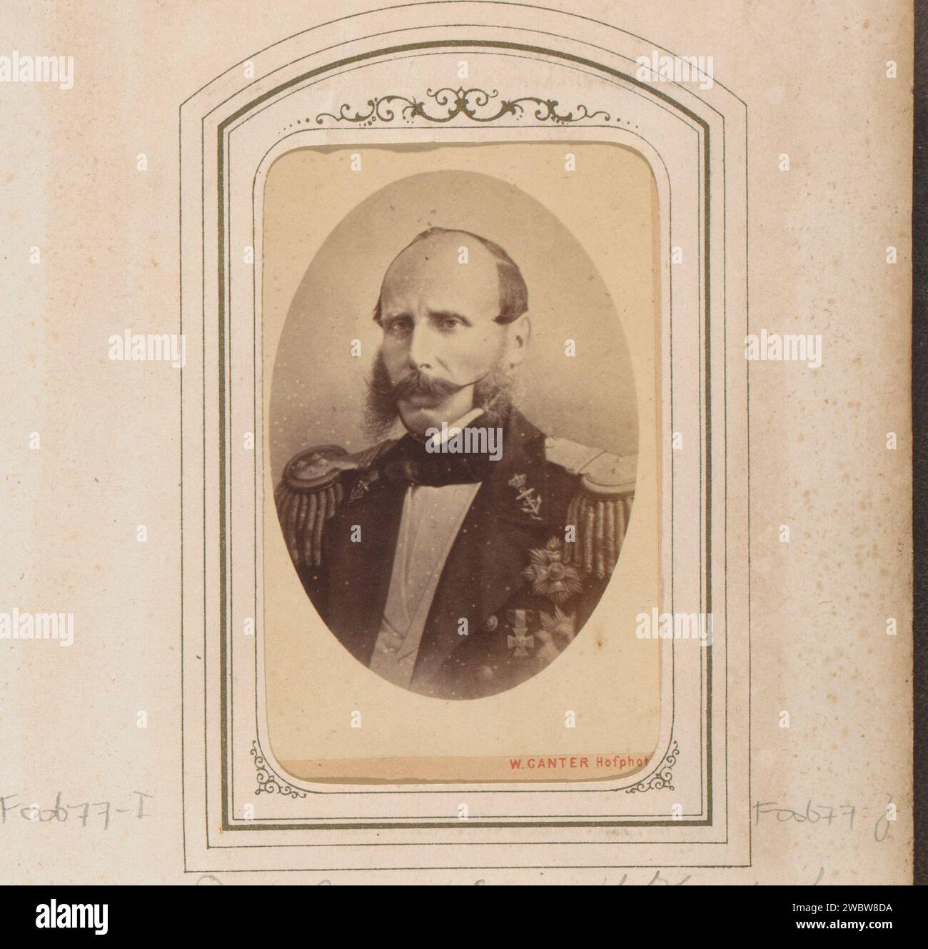 Portrait of Willem Frederik Hendrik van Oranje -Nassau, Prince of the Netherlands, Willem Ganter ...