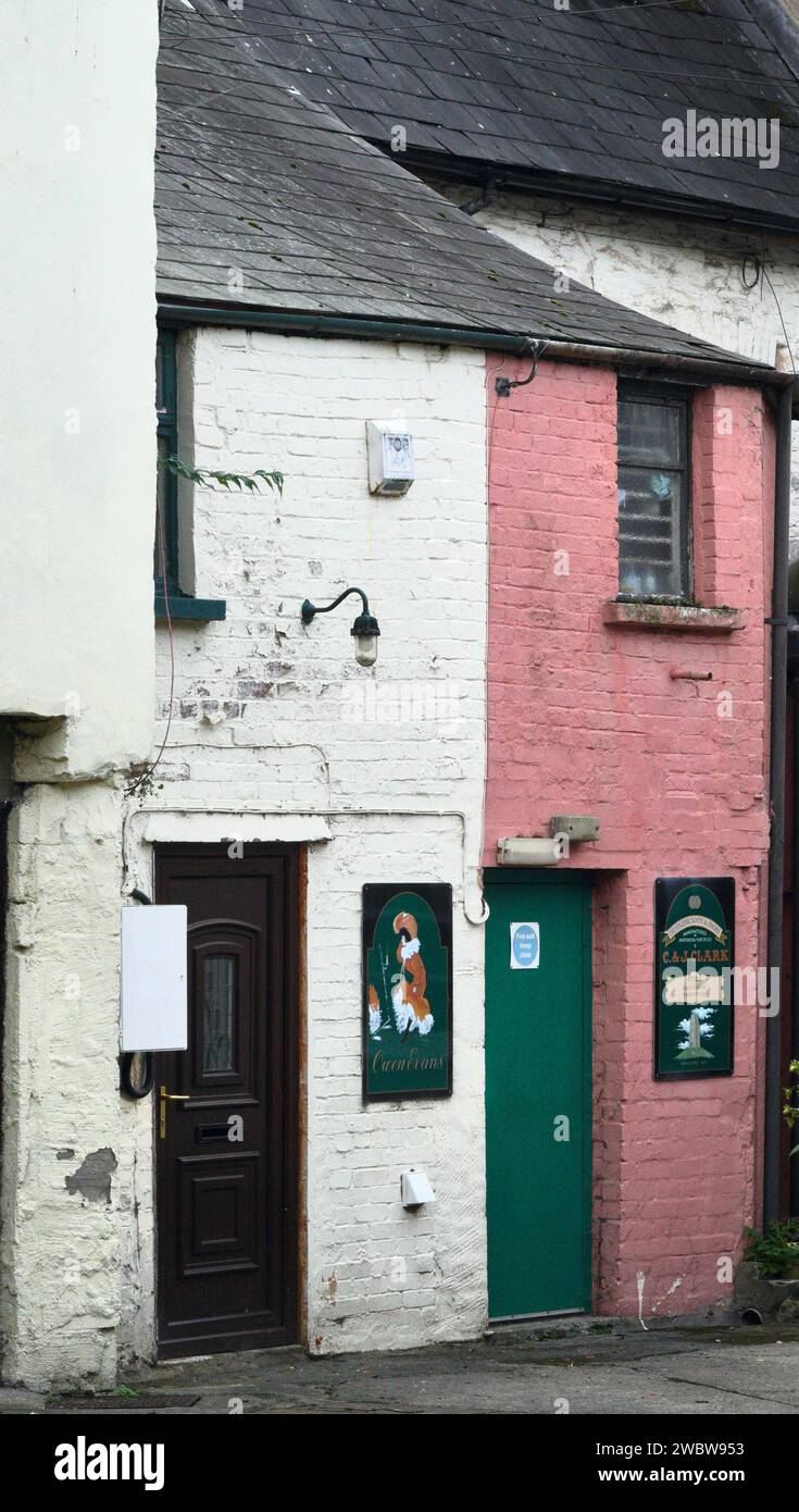 The streets in the centre of Brecon, a market town in the Brecon ...