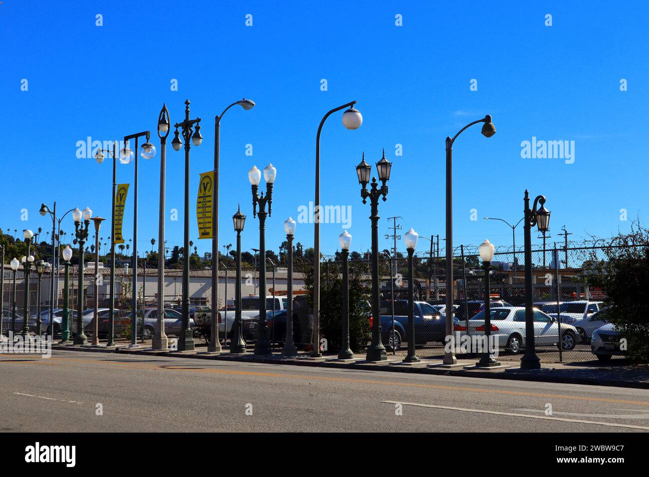 Los Angeles, California: Public Art VERMONICA a street lighting ...