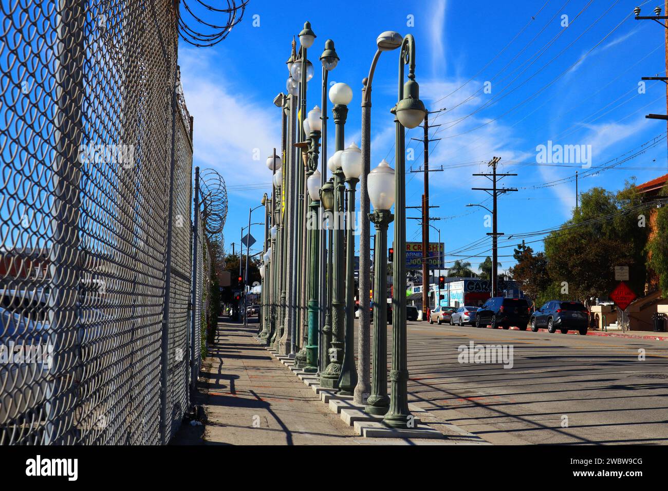 Los Angeles, California: Public Art VERMONICA a street lighting ...
