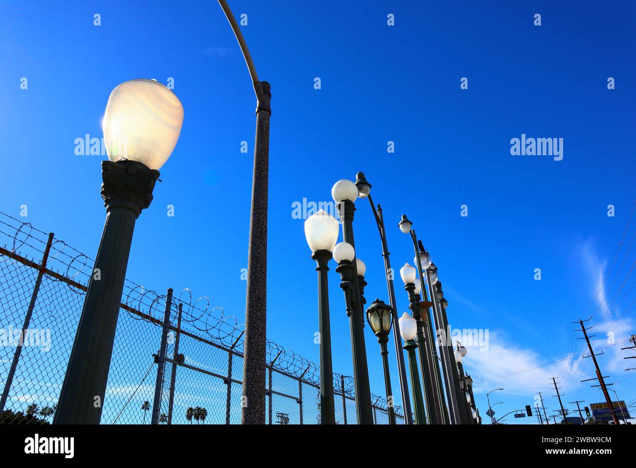 Los Angeles, California: Public Art VERMONICA a street lighting ...