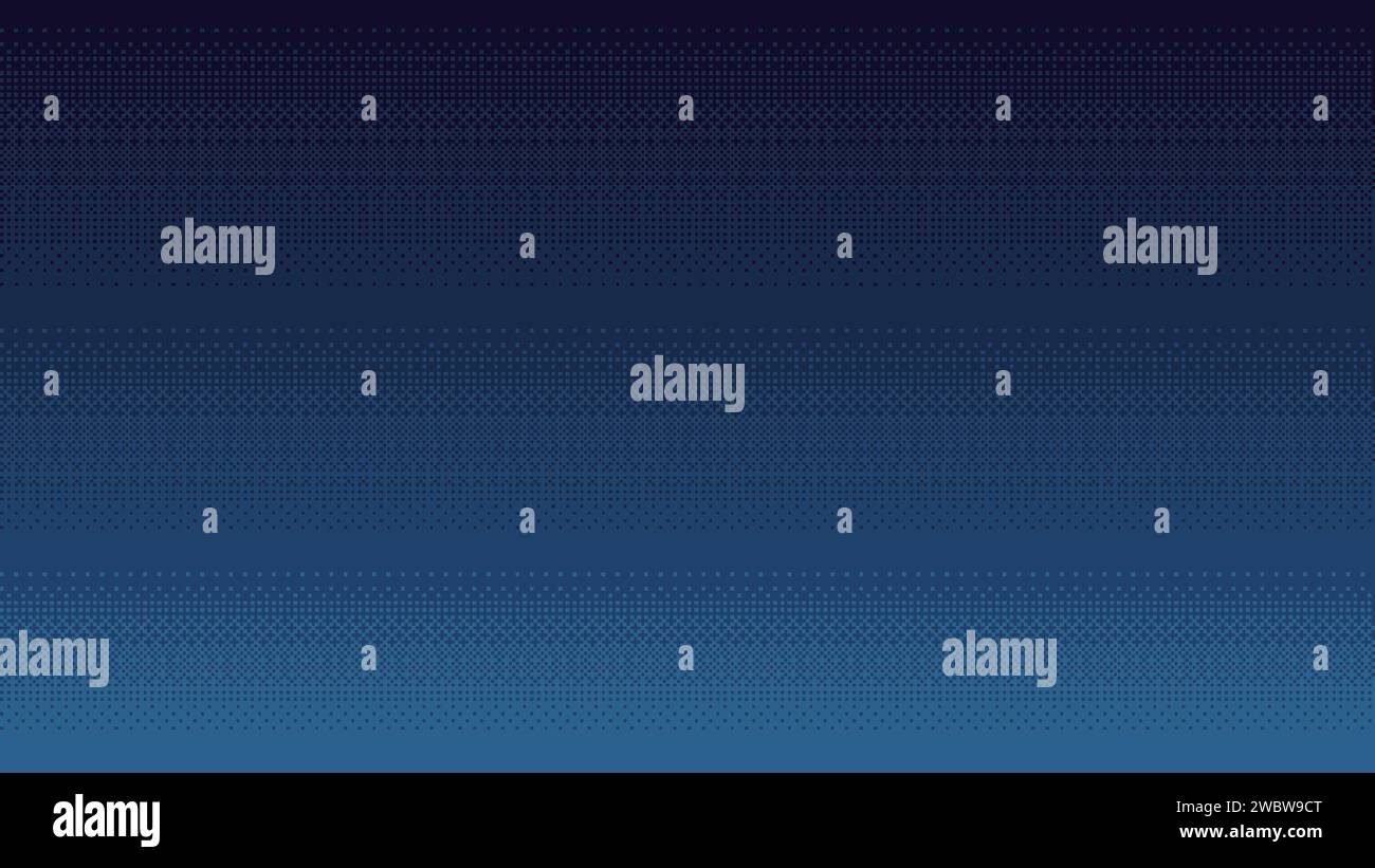 Dark Blue Pixel Art Gradient Background 8 Bit Style Dithering Seamless