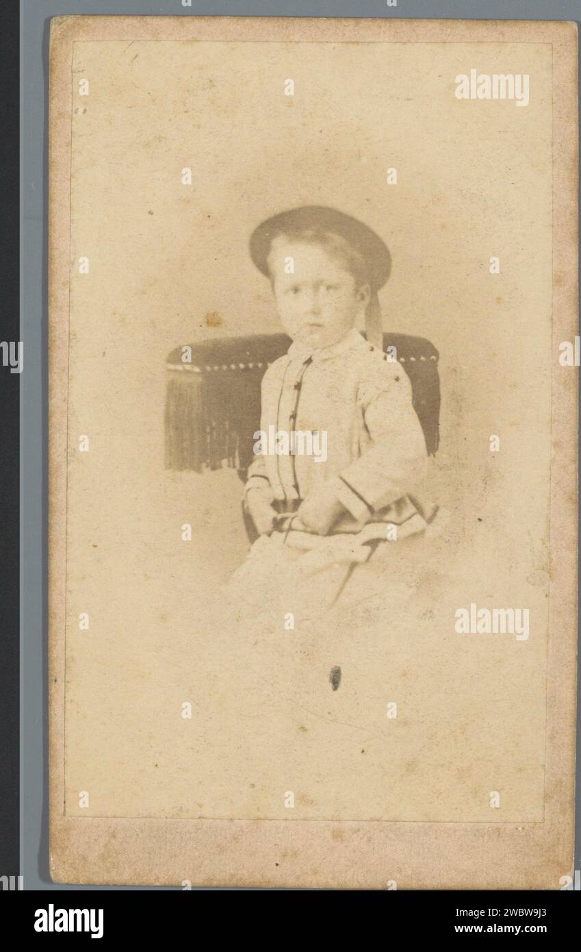 Portrait of an unknown child, Charles Huner, 1872 - 1879 Photograph ...