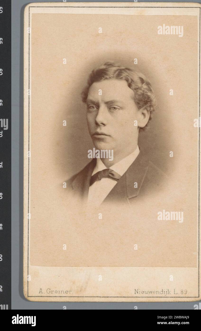 Portrait of an unknown man, Albert Greiner, 1874 - 1897 Photograph ...