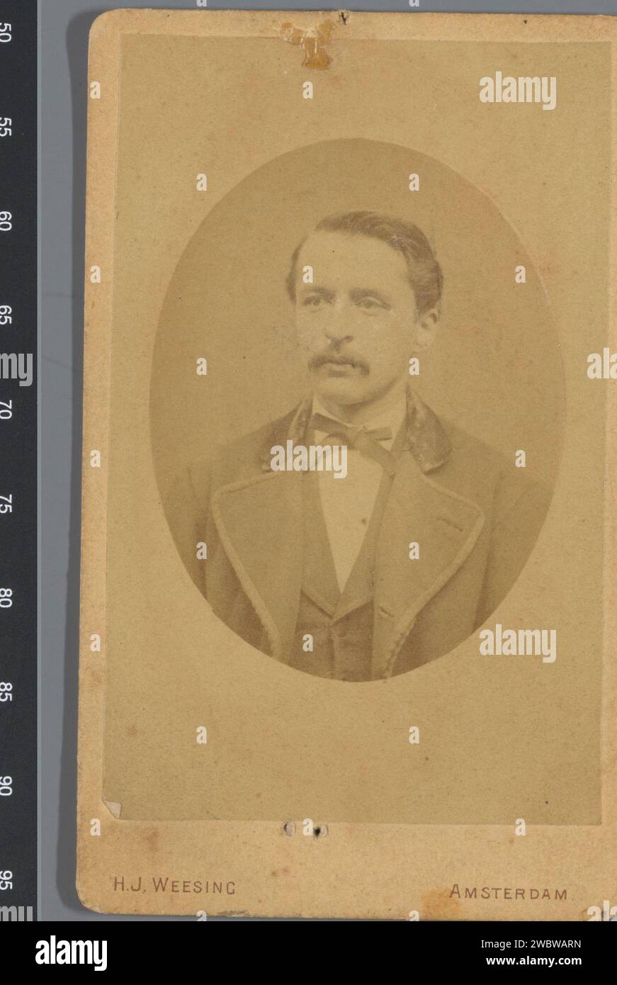 Portrait of an unknown man, Hermanus Jodocus Weesing, 1880 - 1900 ...