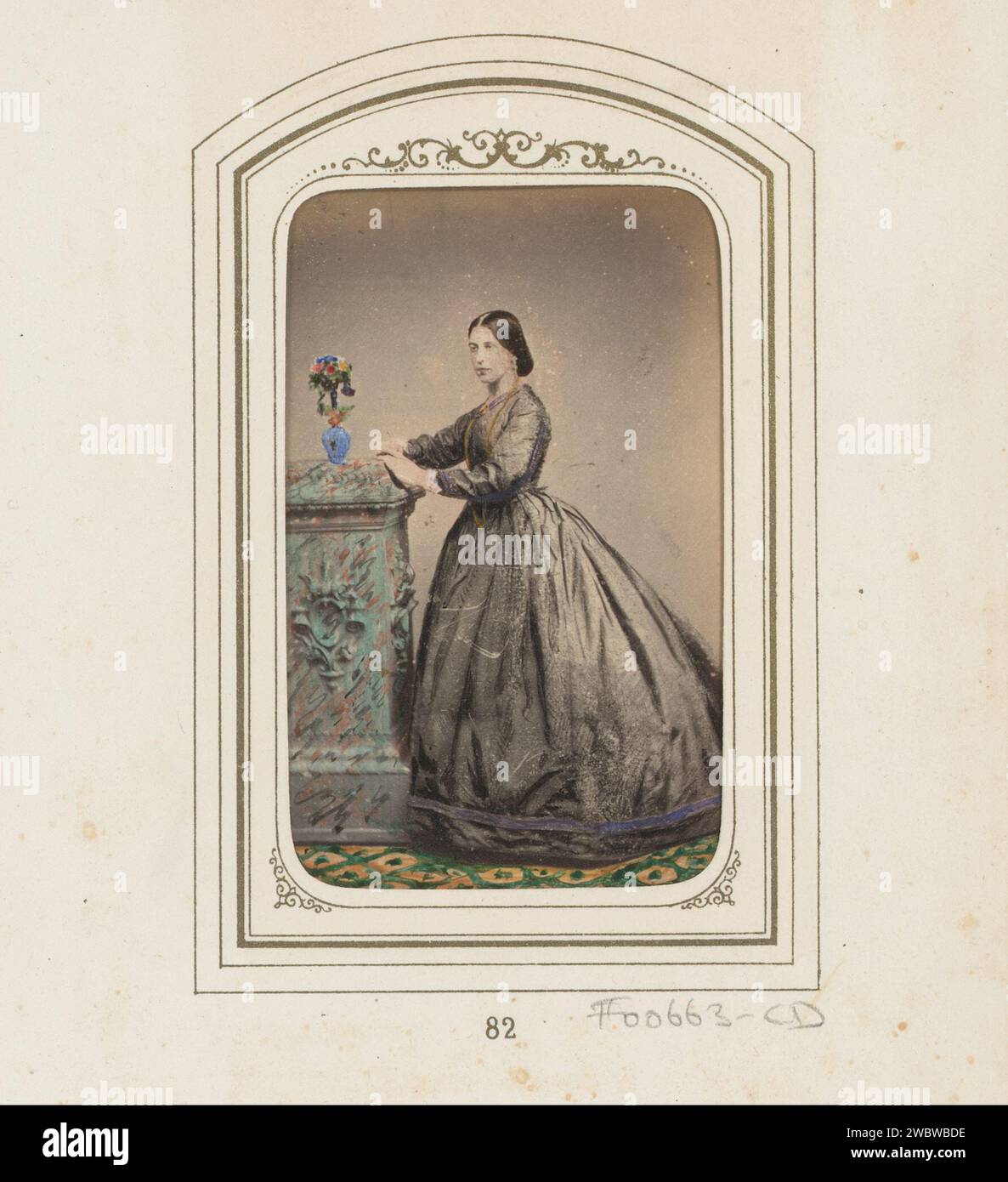 Portrait of a standing woman, Maull & Polyblank, 1856 - 1865 Photograph ...