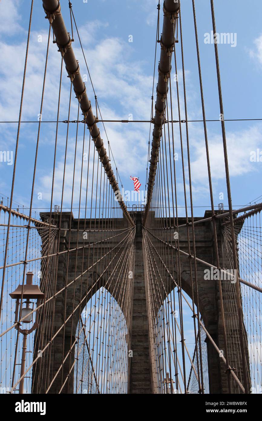 Steel cables attaching bridge hi-res stock photography and images - Alamy