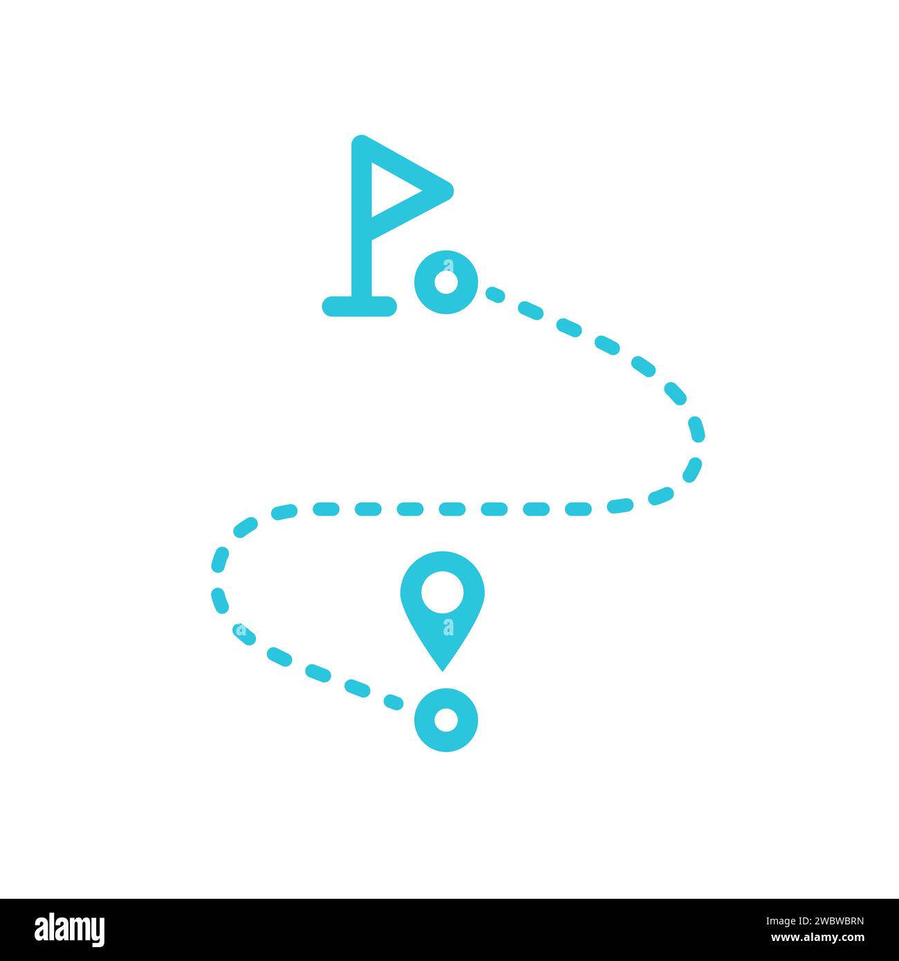 Destination icon. From blue icon set Stock Vector Image & Art - Alamy