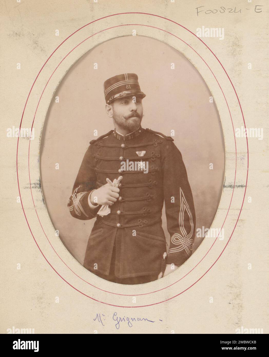 Portrait of a man, referred to as Grignon, Louis Martin, 1889 ...