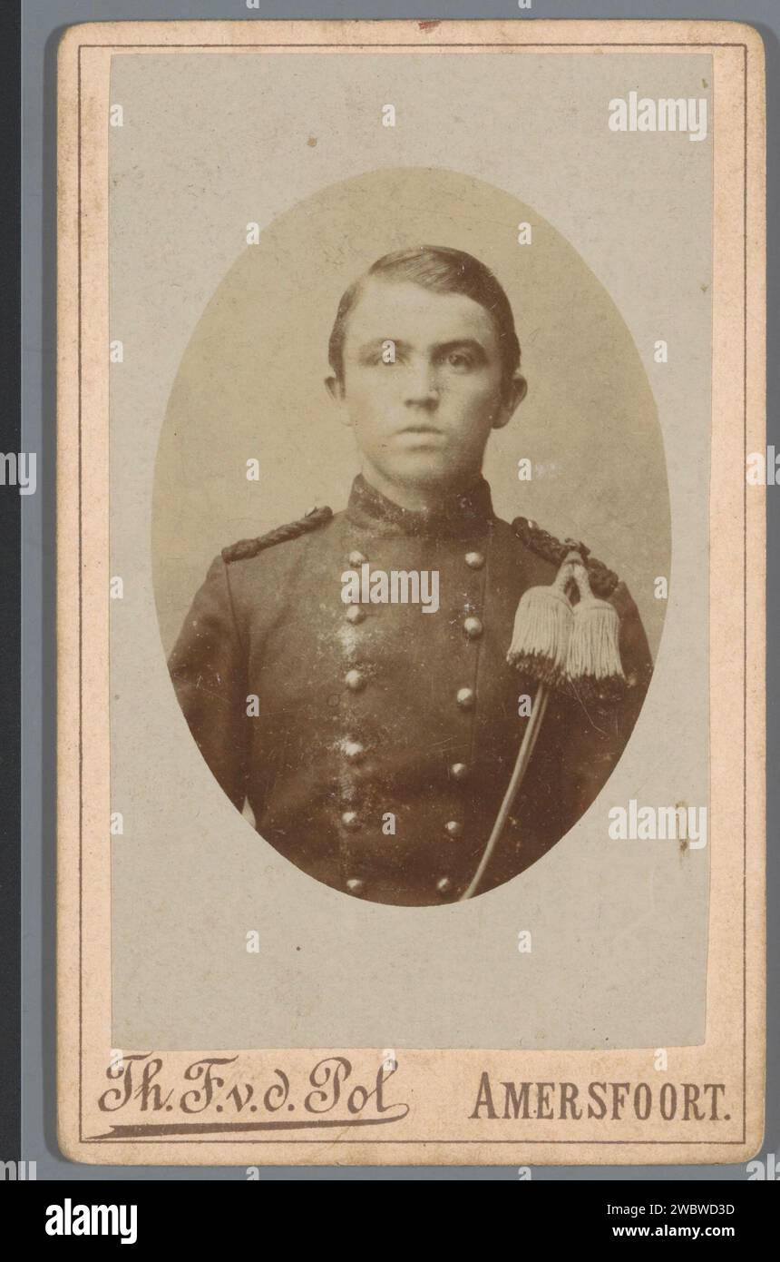 Portrait of an unknown young man in Uniform, Theodorus Ferdinant van de ...