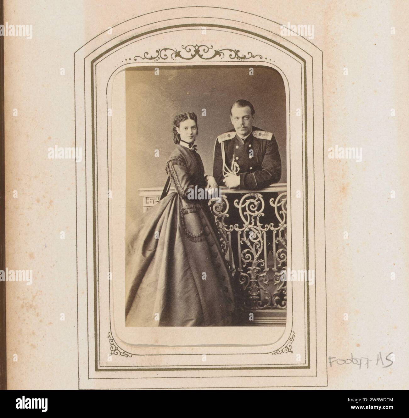 Portrait of Alexander III and his wife Dagmar van Denmark, Tsar and ...