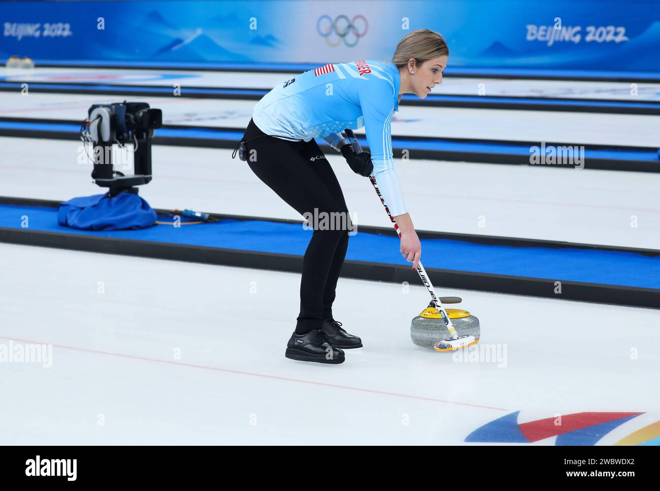 FEB 5, 2022 - Beijing, China: Fan Suyuan and Ling Zhi of Team China ...