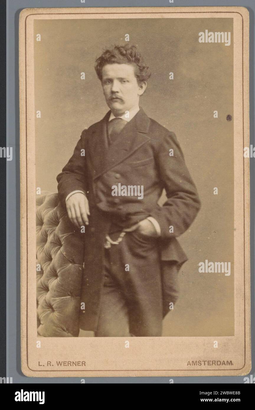 Portrait of an unknown man, Louis Robert Werner, 1878 - 1886 Photograph ...