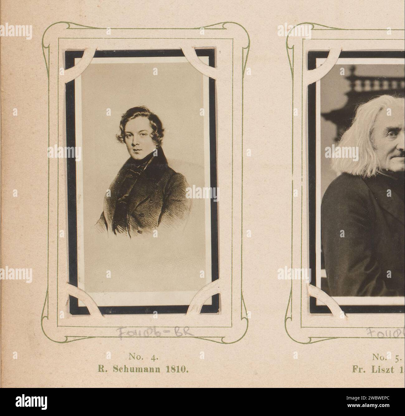 Photo production of a painted portrait of Robert Schumann, Anonymous ...