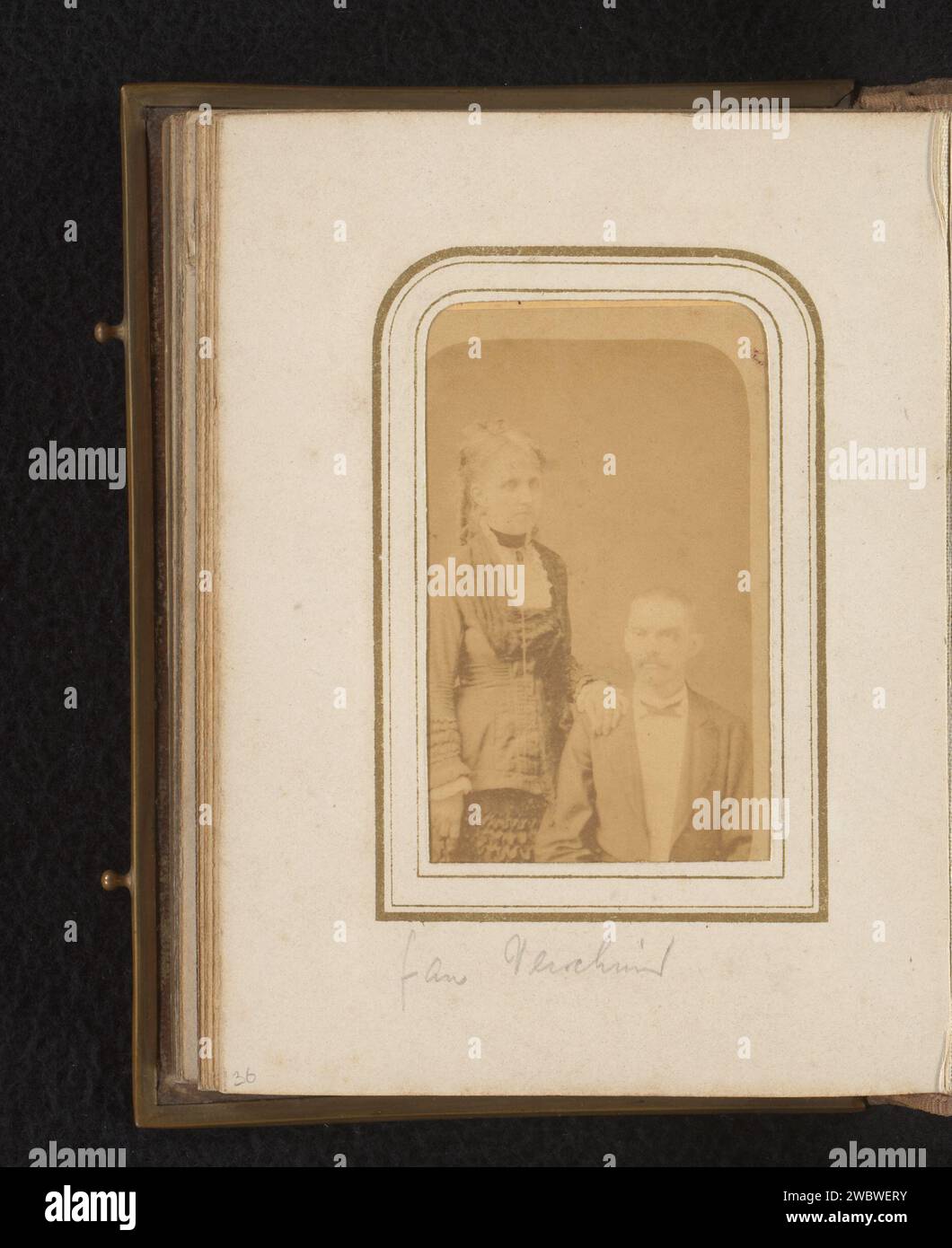 Portrait of a man and wife, Siaauw Hoo Lim, 1883 - 1887 Photograph ...