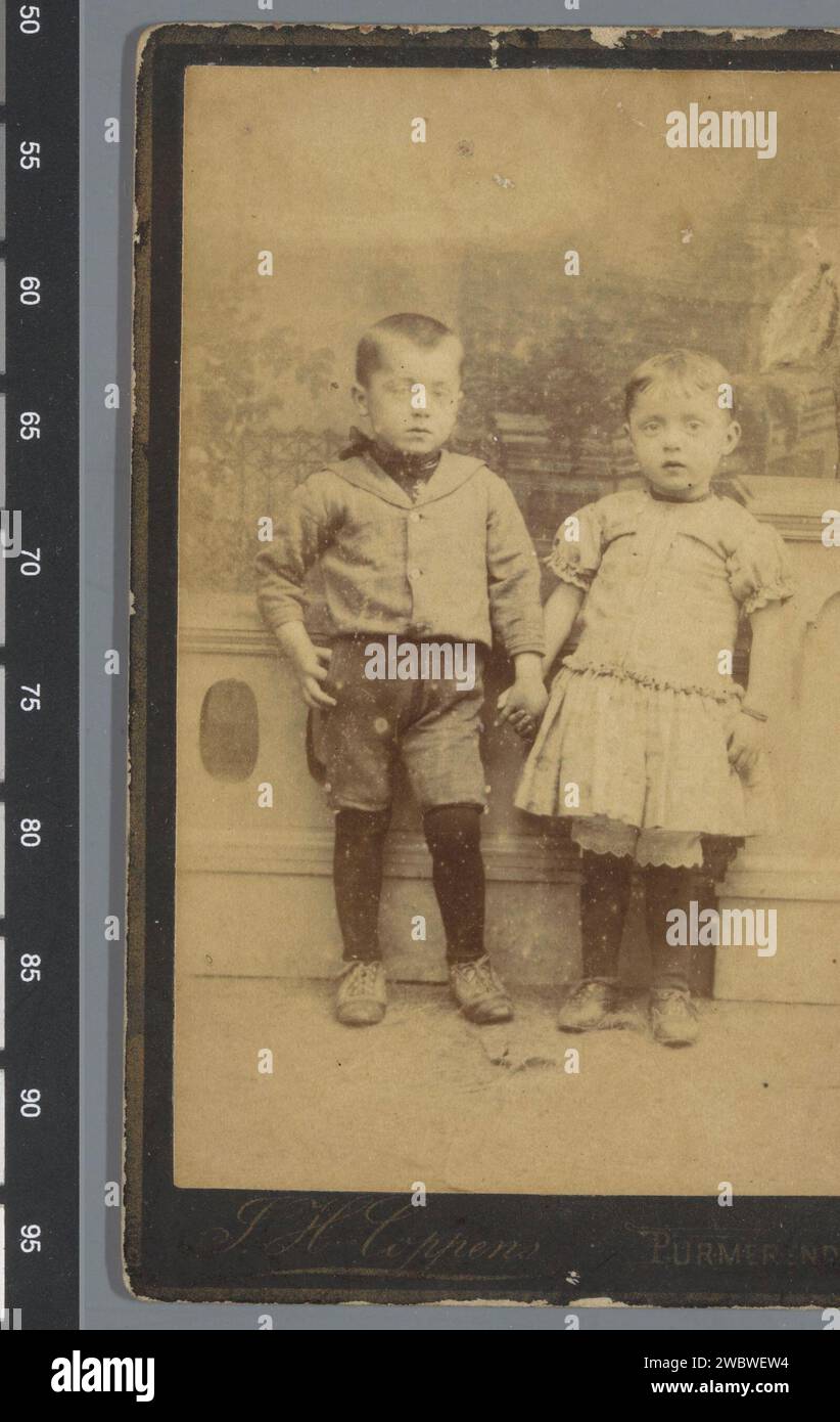 Portrait of two unknown children, referred to as Wolders, Josephus ...