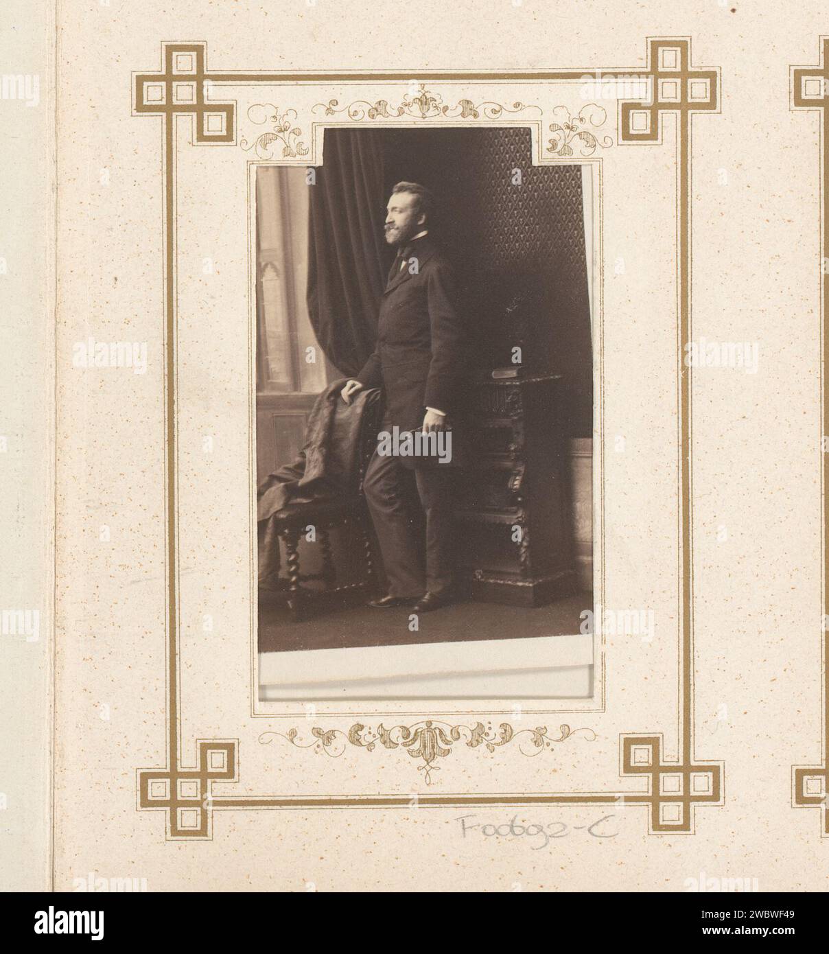 Portrait of a standing man by the window, Camille Leon Louis Silvy ...