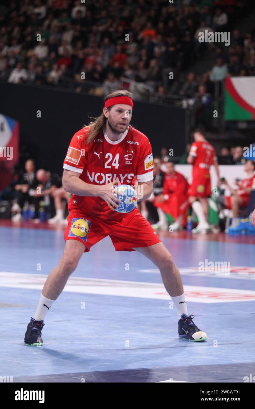 MUNICH, Germany. , . Hansen Mikkel in action during the Men's European ...