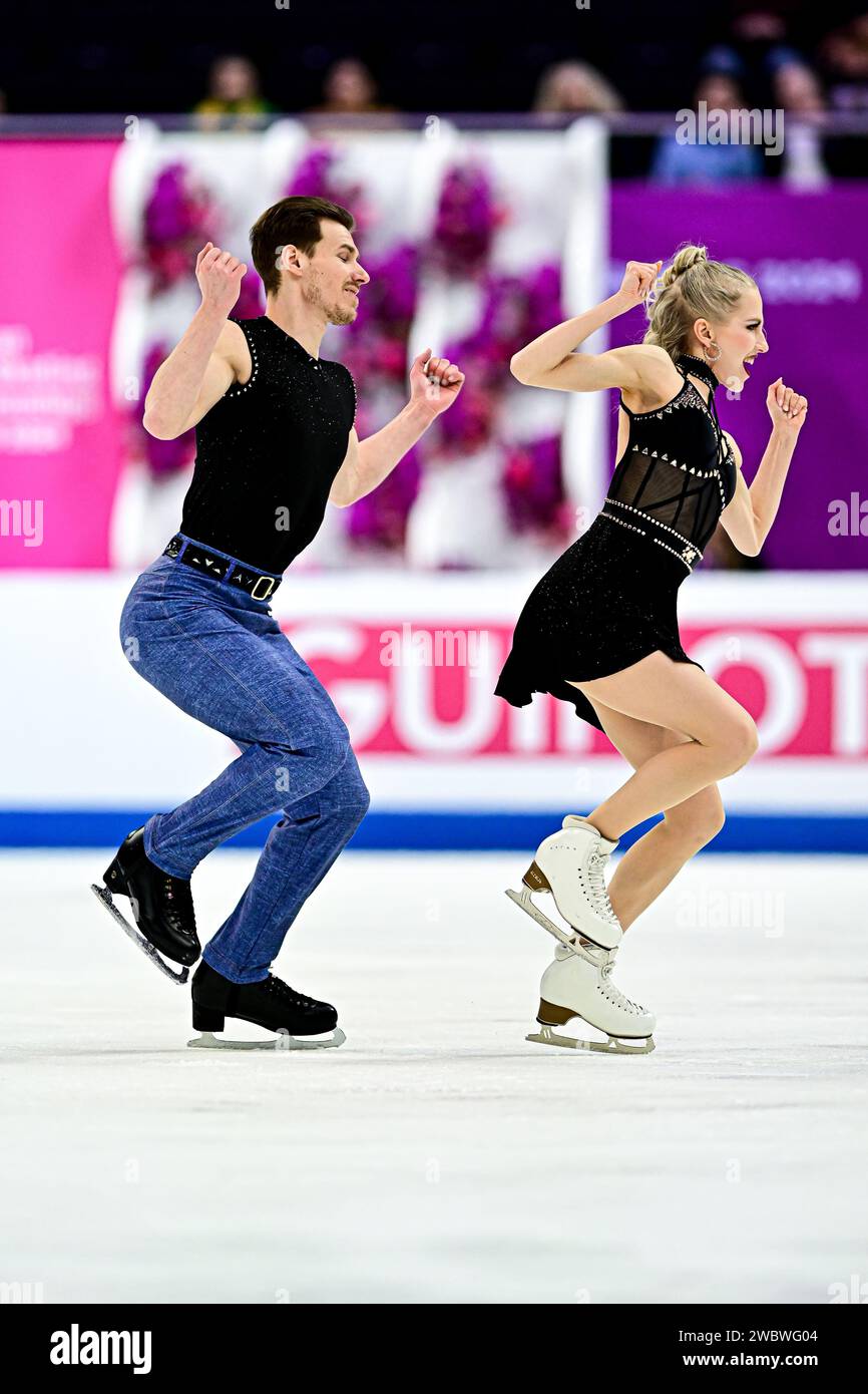 Juulia TURKKILA & Matthias VERSLUIS (FIN), during Ice Dance Rhythm ...
