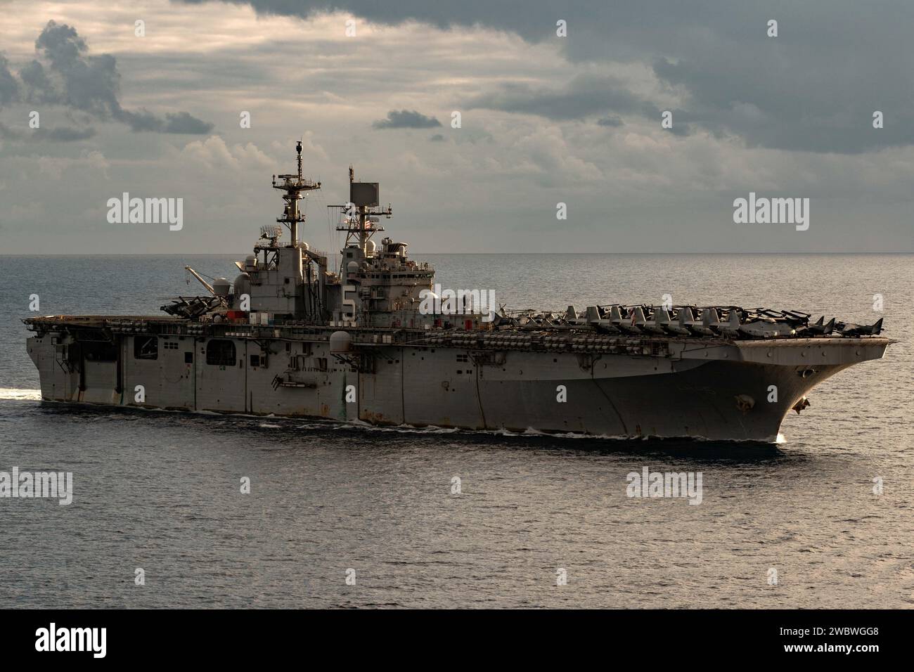 Mediterranean Sea, United States. 31 December, 2023. The U.S. Navy Wasp ...
