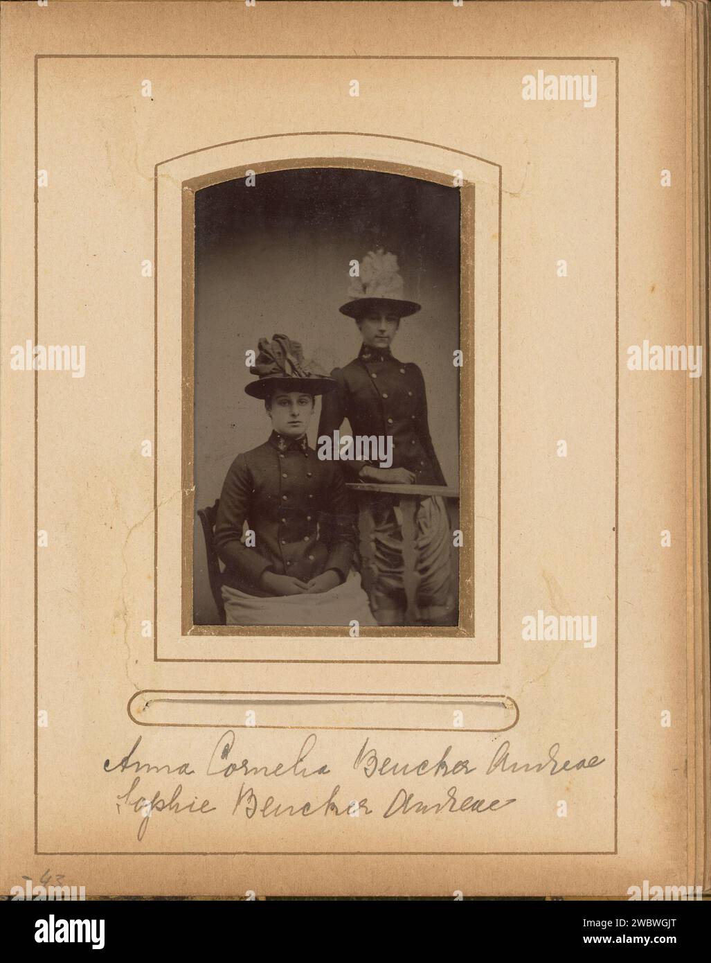 Double Portrait of Johanna Cornelia Beucker Andreae with her sister ...