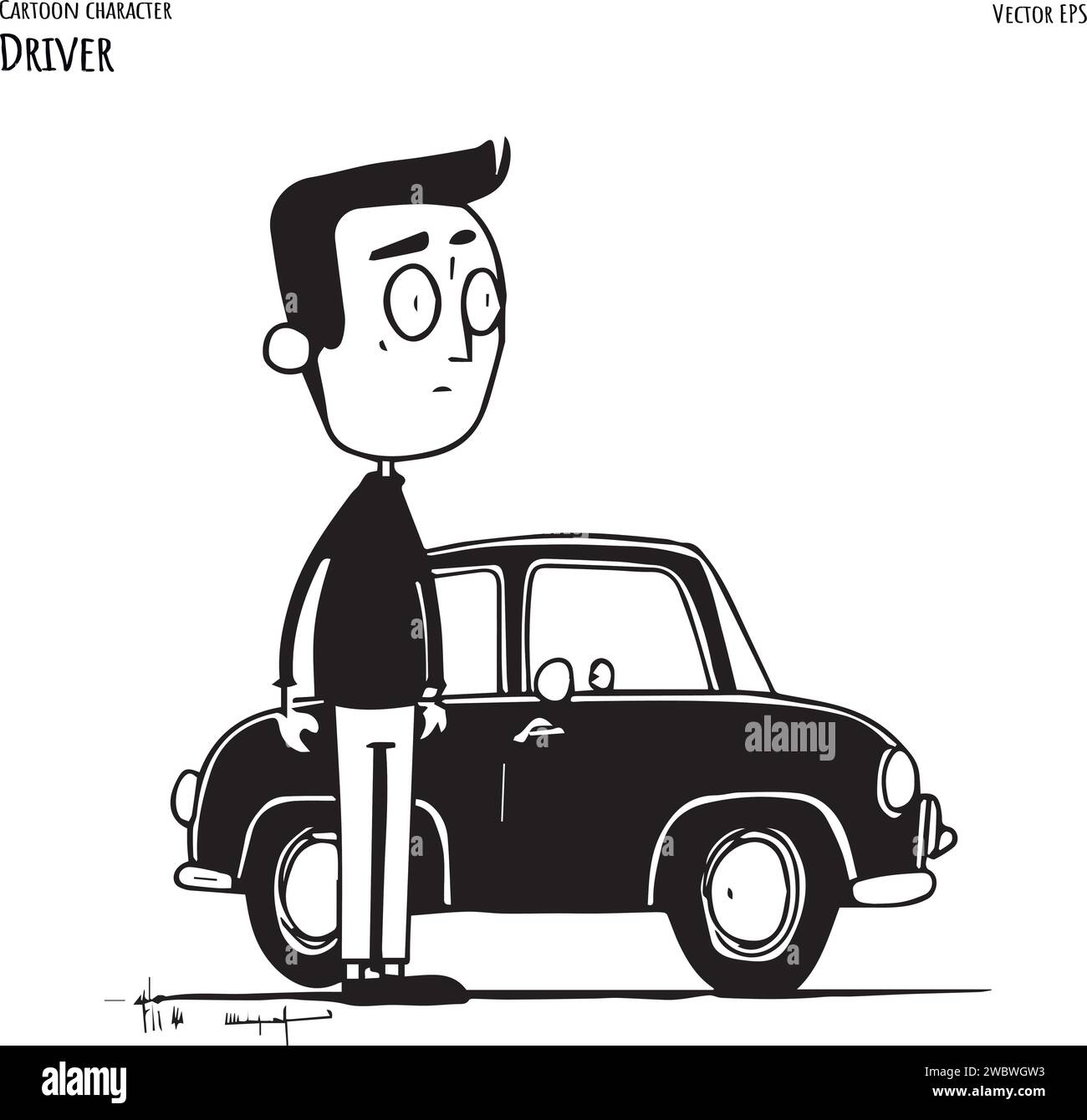 Car driver Stock Vector Images - Alamy