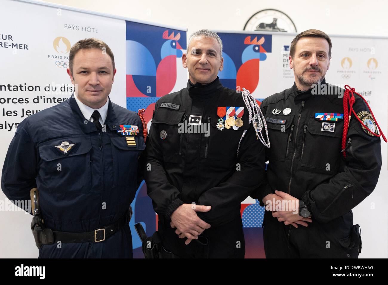 Bievres, France. 12th Jan, 2024. French National Police elite unit RAID ...