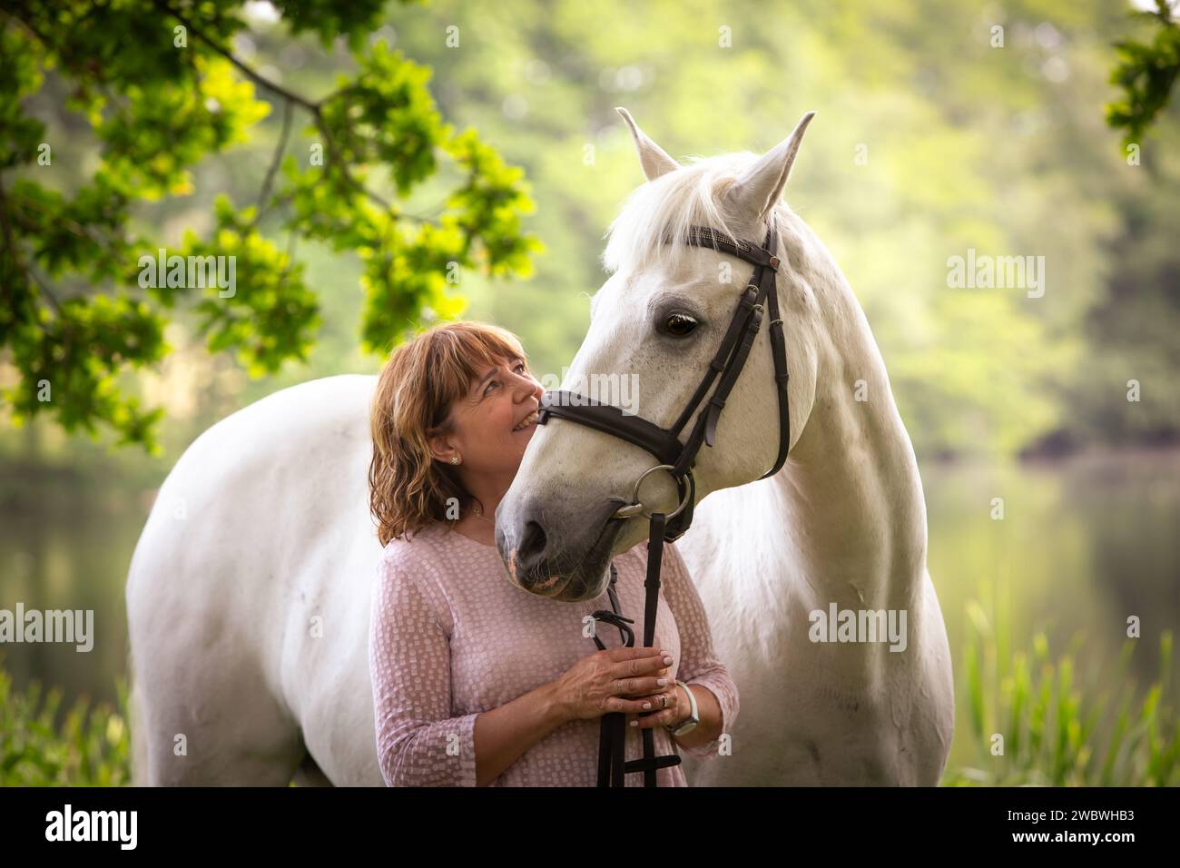 horse and rider Stock Photo - Alamy