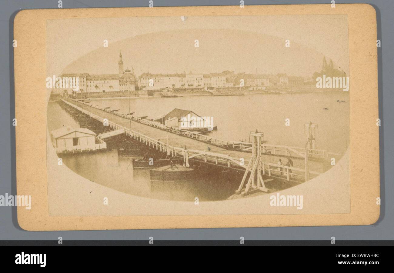 Boat Bridge over the Rhine near Koblenz, Germany, Anonymous, 1860 ...