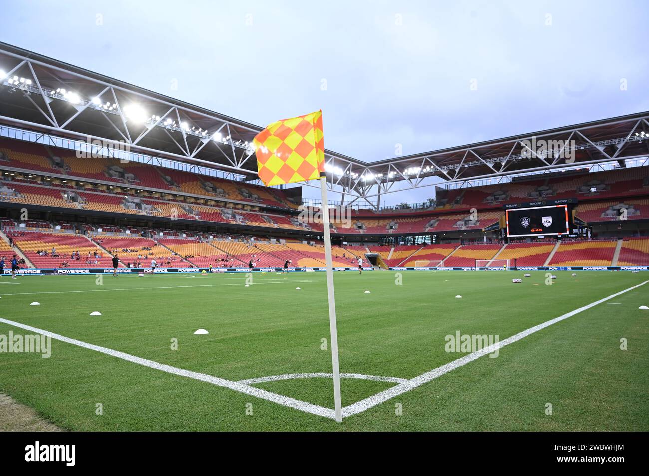 Suncorp Stadium at round 11 of the A-League mens football, Brisbane ...