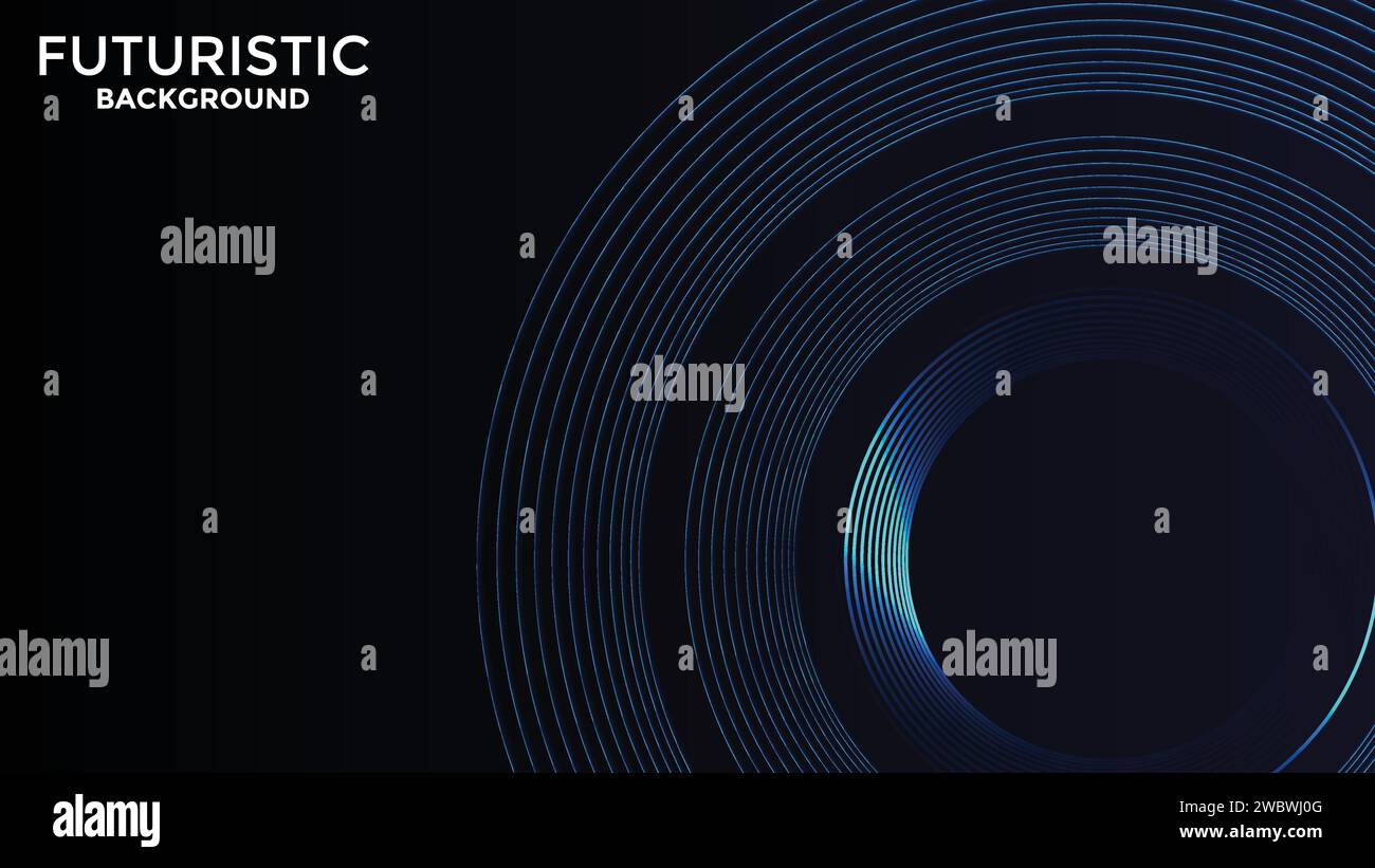 Abstract technology futuristic digital concept dot pattern with lighting glowing particles on a ...