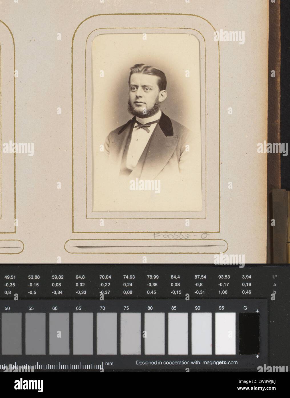 Portrait of a man with beard, Louis Robert Werner, 1861 - 1866 ...