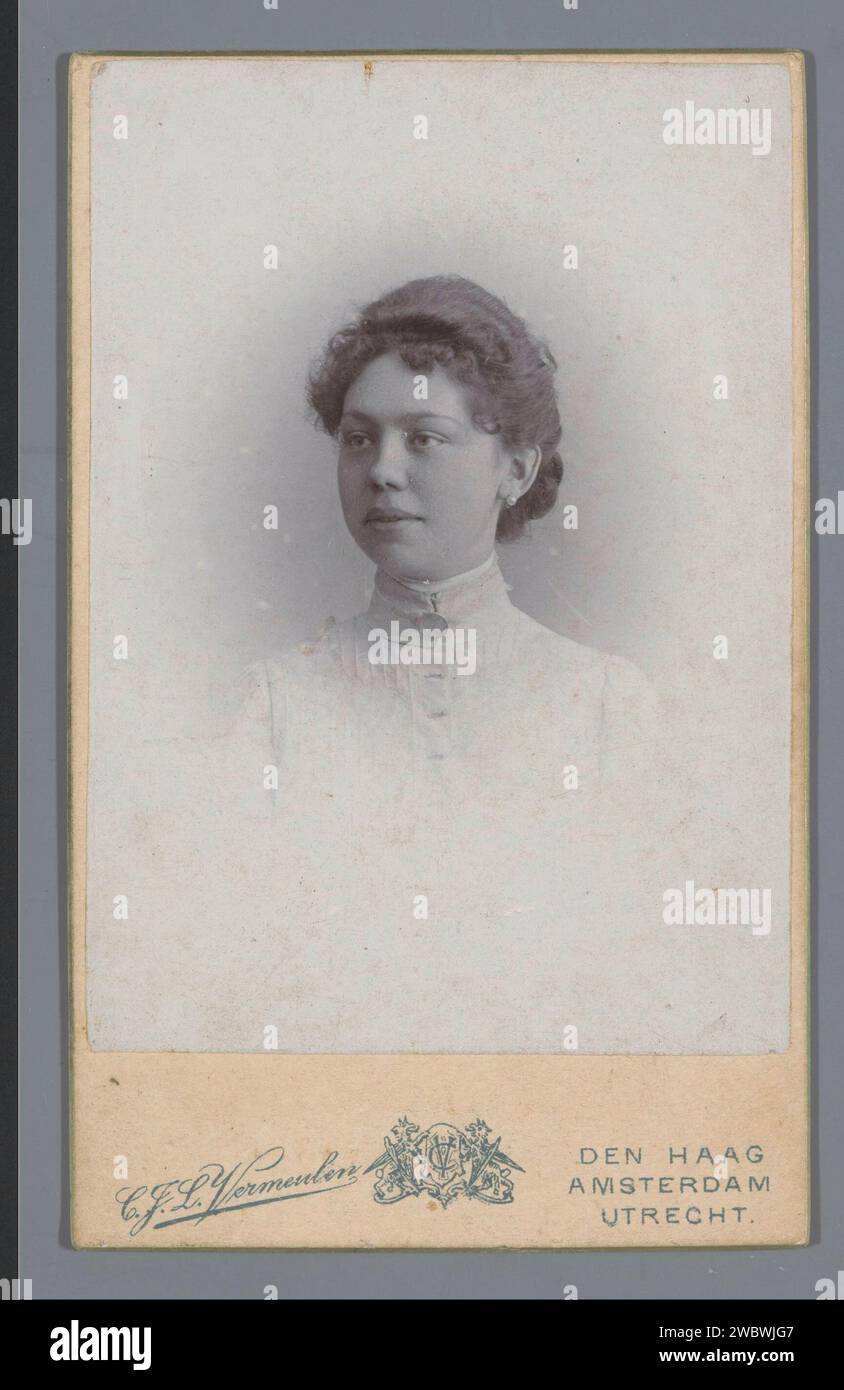 Portrait of an unknown woman, Cornelis Johannes Lodewicus Vermeulen ...