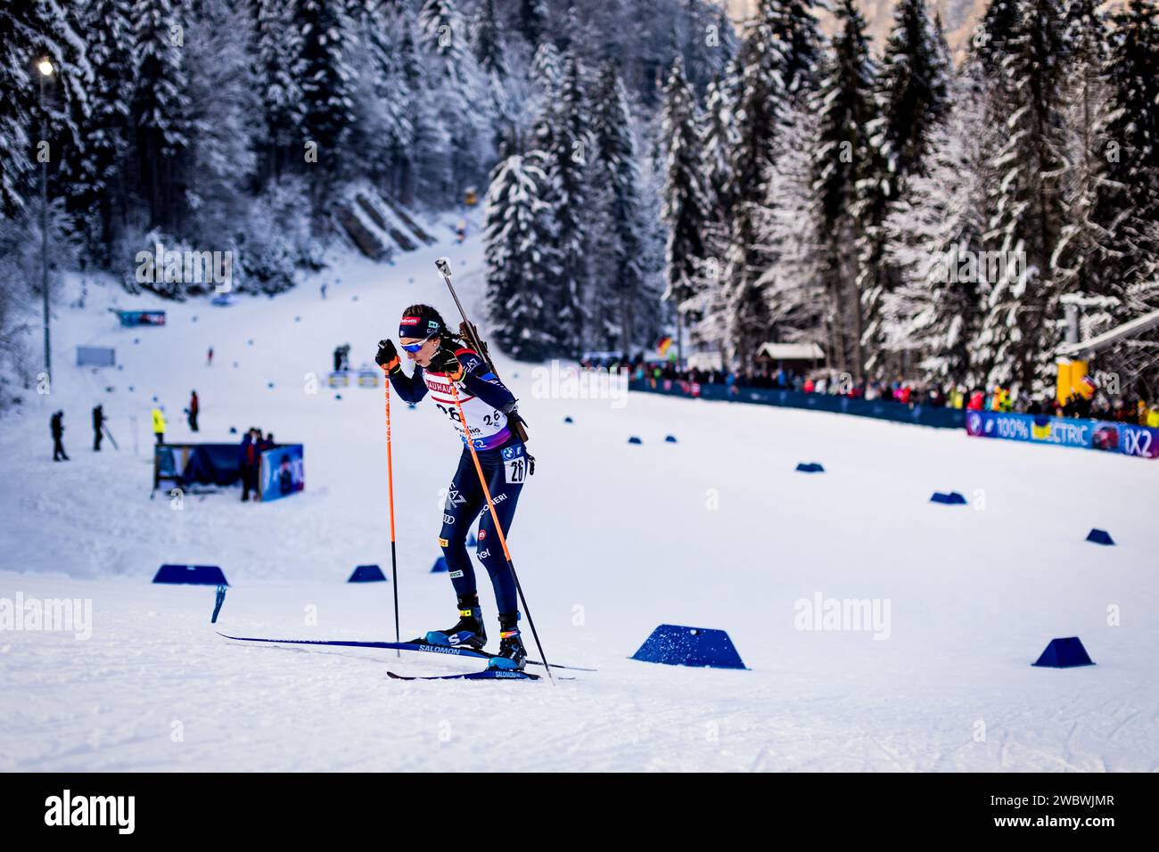 Lisa Vittozzi of Italy competes in the Biathlon World Cup women's ...