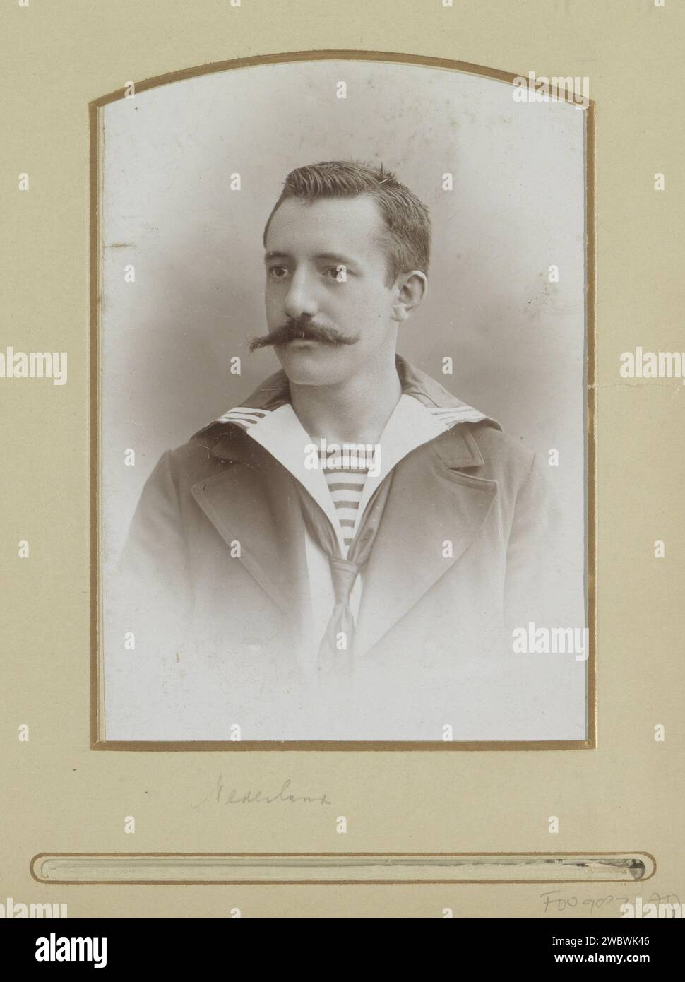 Portrait of a (presumably) Dutch sailor, Machiel Hendricus Laddé, c ...