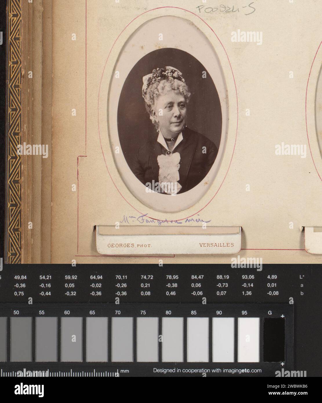 Portrait of a woman, referred to as mme. Fangelou Mère, Victor Alexandre Georges de Lapersonne ...