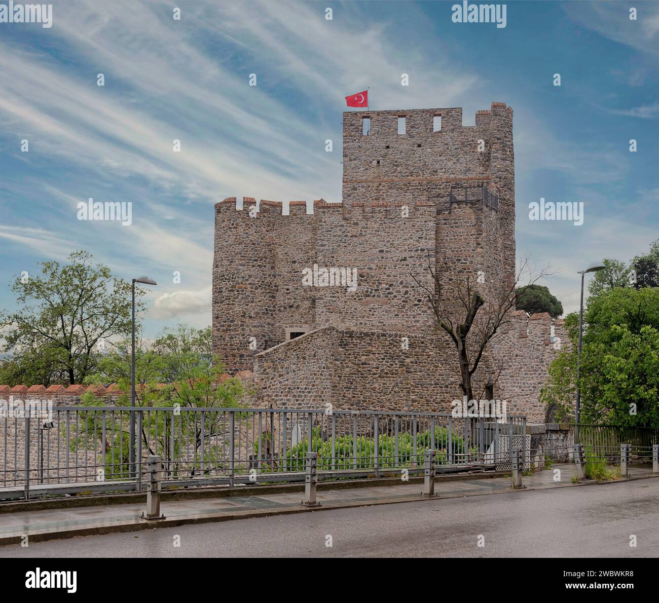 Anadolu Hisari, or Anatolian Castle, a 13th century medieval Ottoman ...
