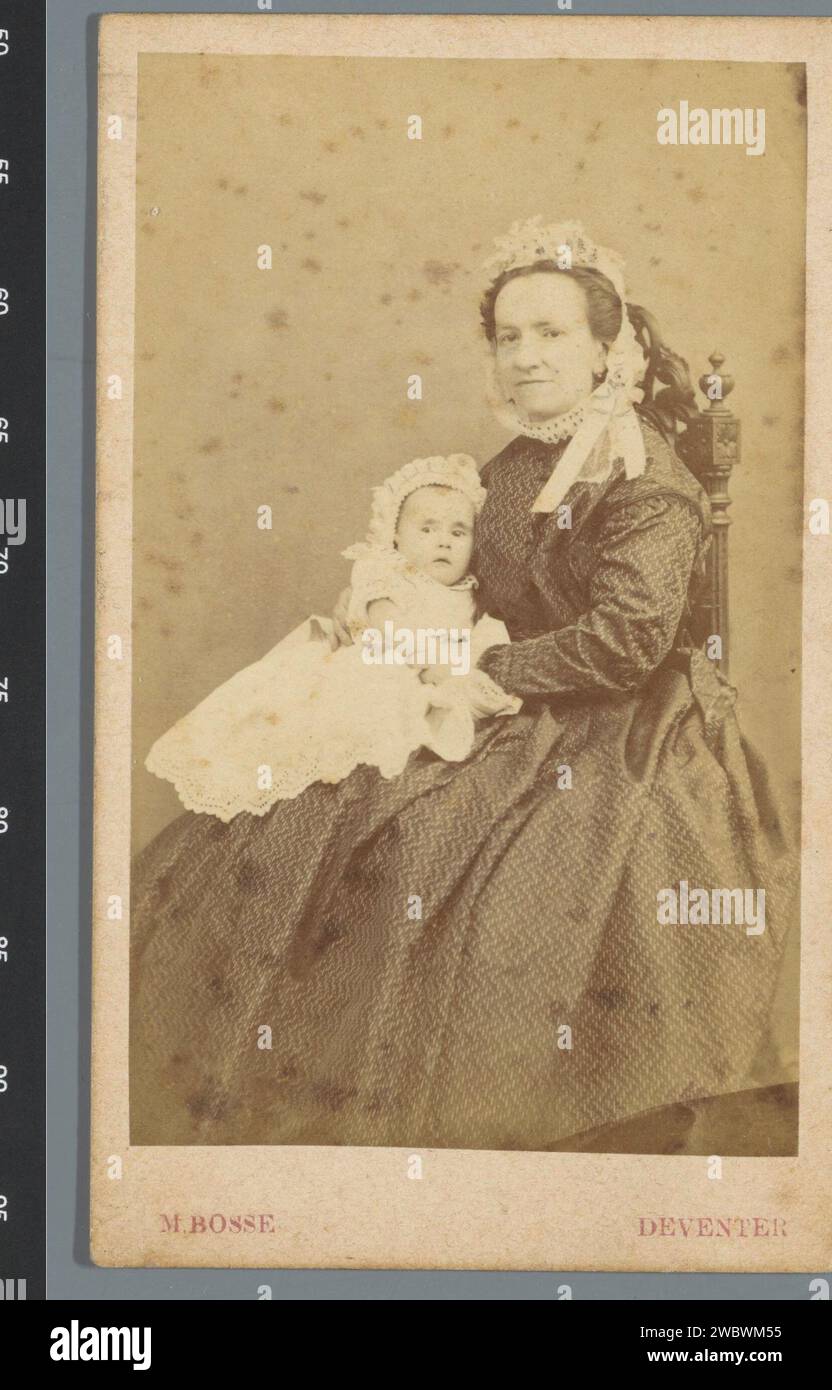 Portrait of an unknown woman with child on lap, Johann Heinrich Martin ...