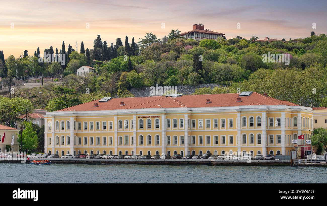 Galatasaray University In Ortakoy District Located On The Shores Of The Bosphorus Strait