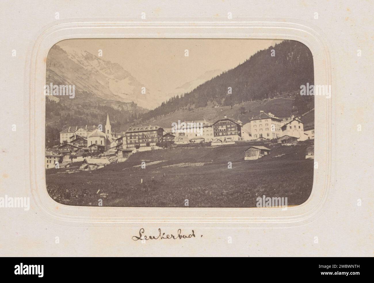 View of nicer bath in the Wallis, c. 1871 Photograph. visit card Part ...