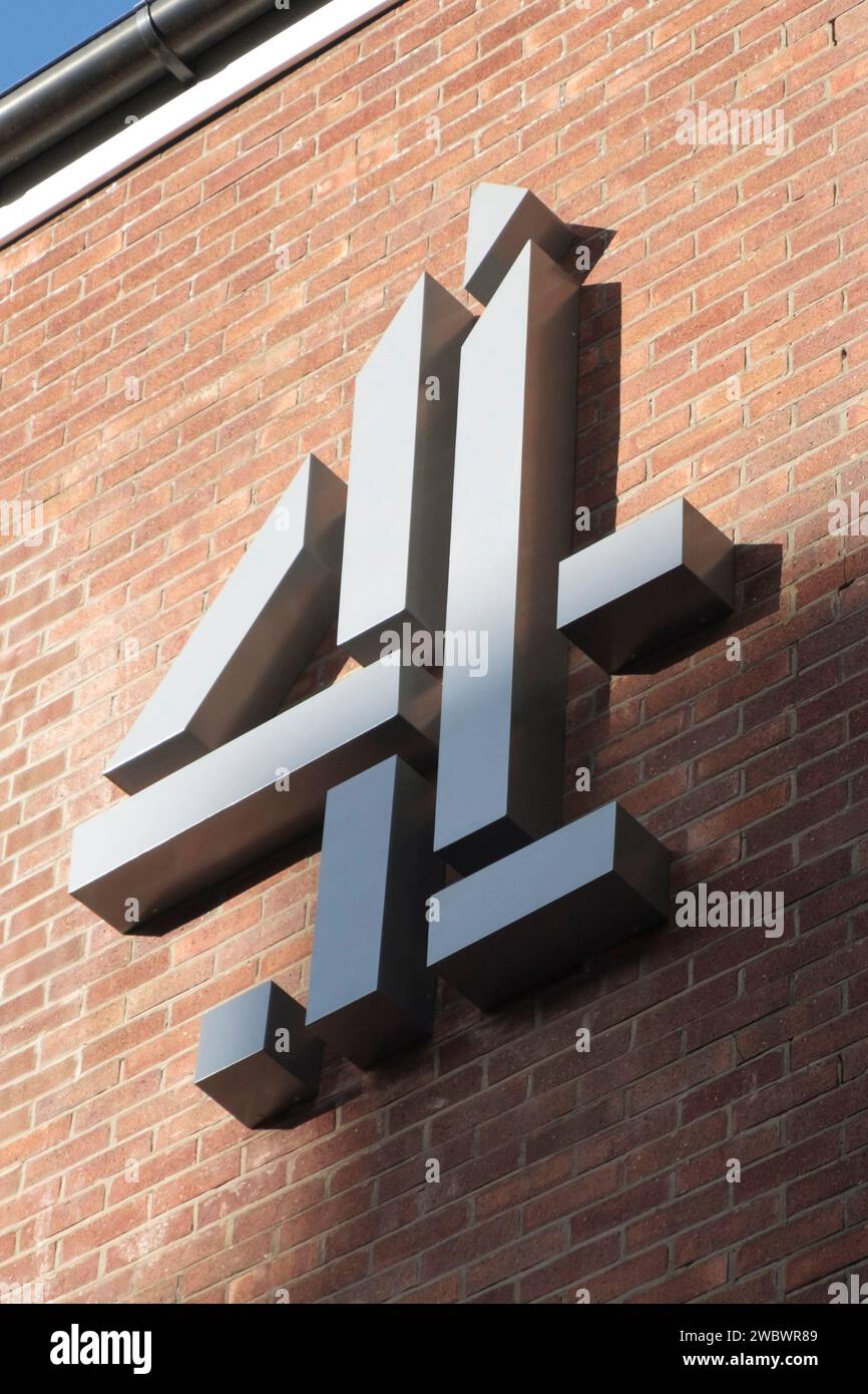 Around Bristol City Centre. Channel 4 sign in Frinzels reach Stock ...