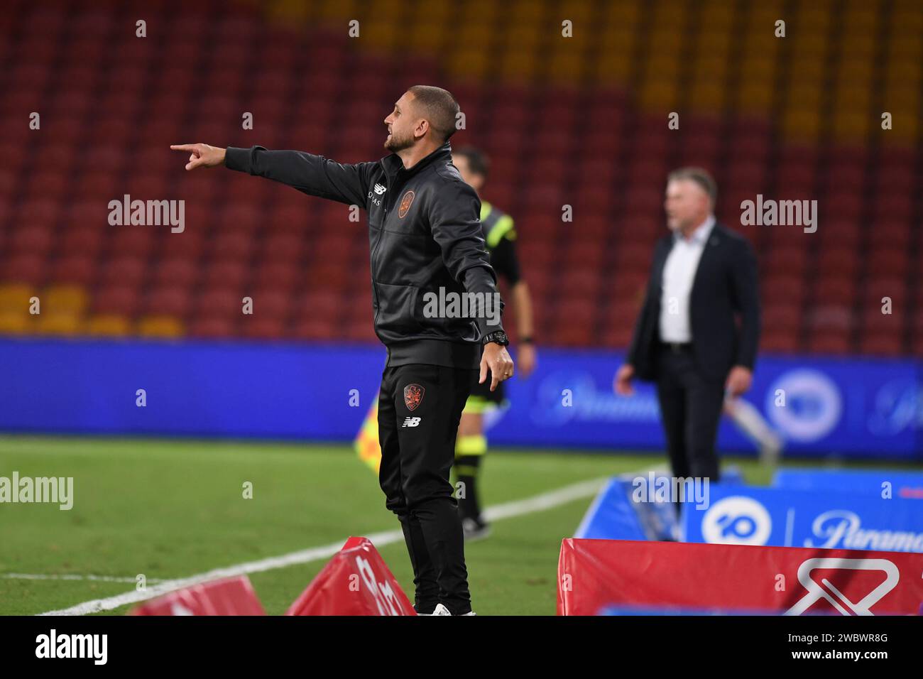 Ben Cahn at round 11 of the A-League mens football, Brisbane Roar vs ...