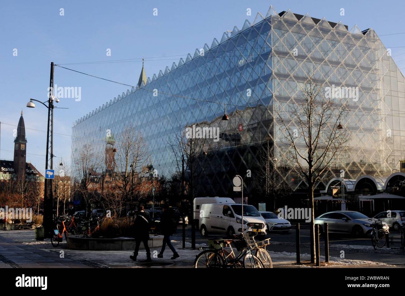 Copenhagen, Denmark /12 January 2024/.Famous vesterrbrogade location of ...