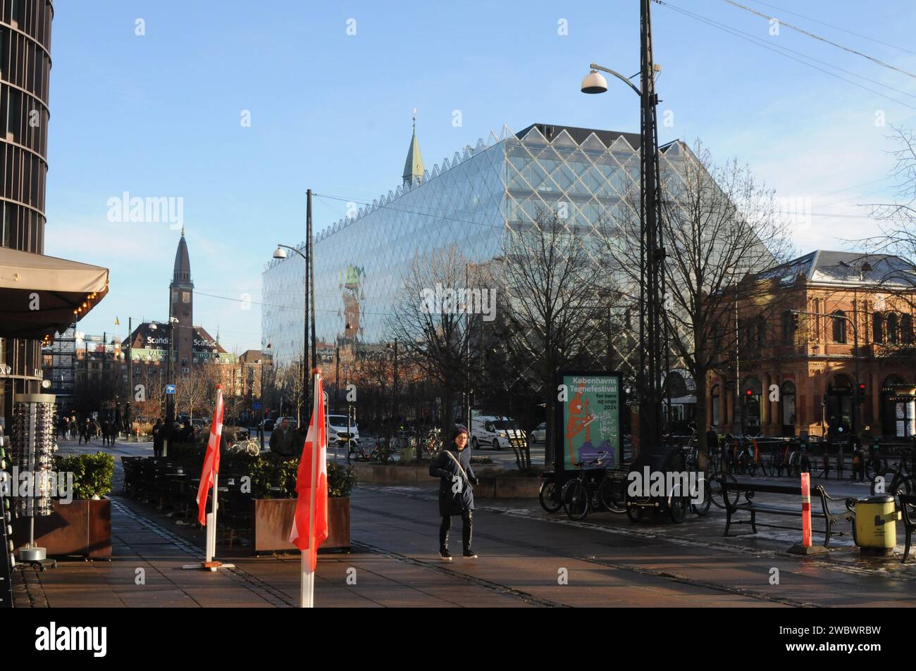 Copenhagen, Denmark /12 January 2024/.Famous vesterrbrogade location of ...