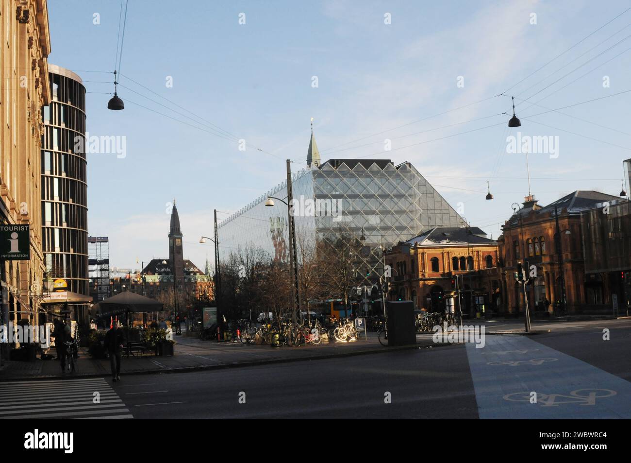 Copenhagen, Denmark /12 January 2024/.Famous vesterrbrogade location of ...